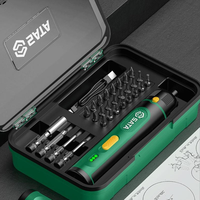 SATA Cordless Electric Screwdriver Lithium Battery Tool Set